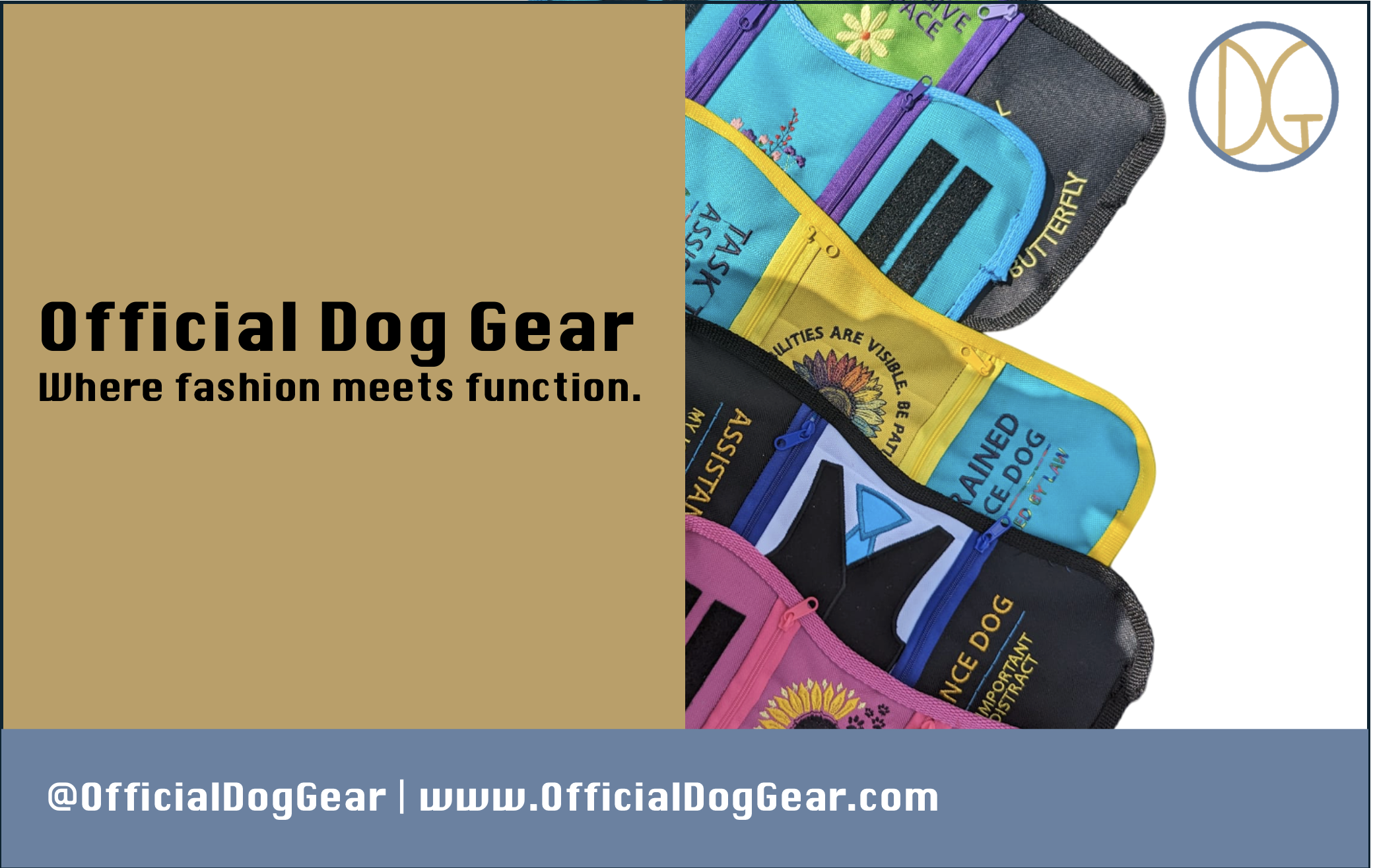 Shop with Official Dog Gear - Where fashion meets function